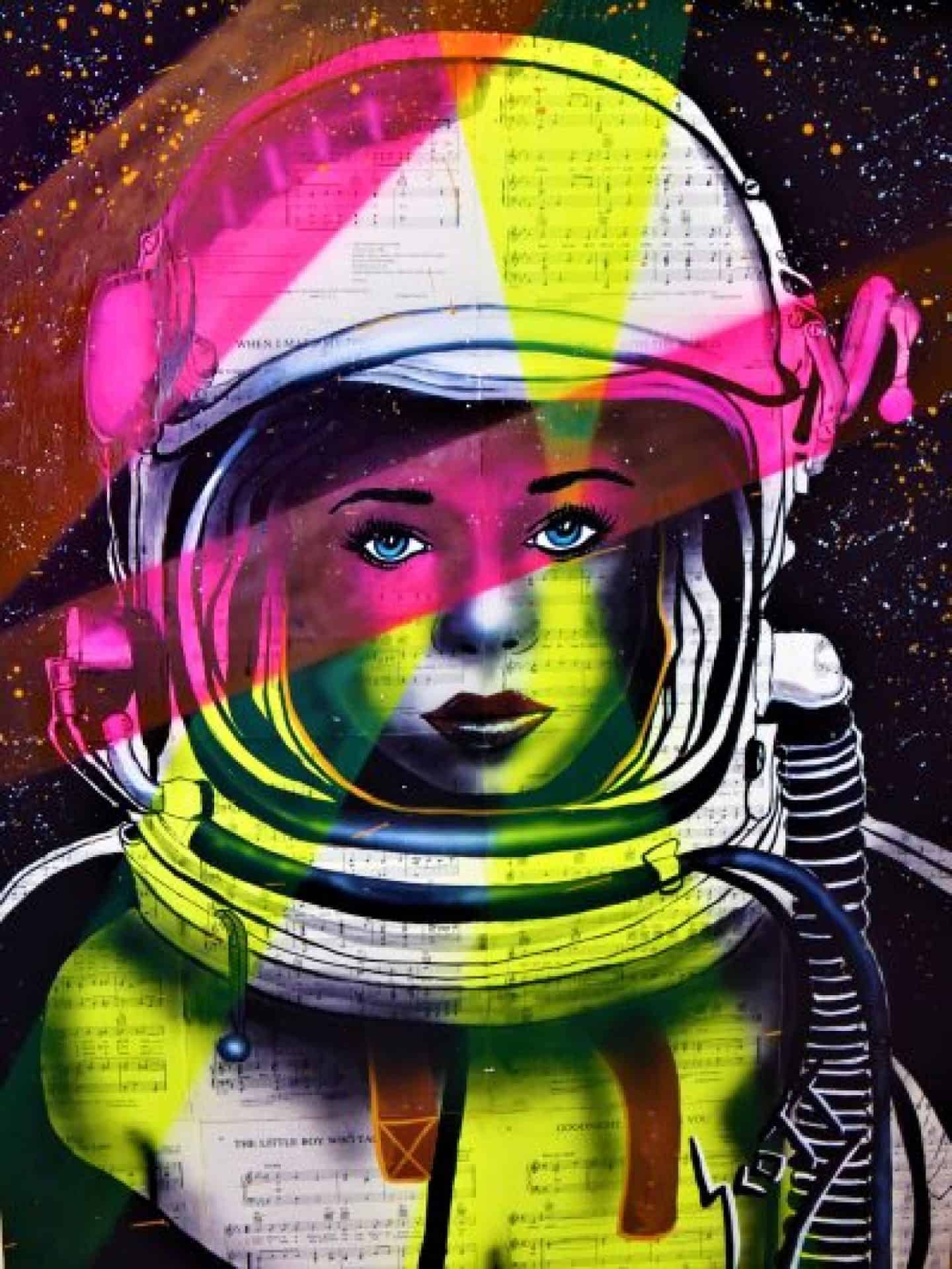 astronaut painting | BRANDON SCOTT ART